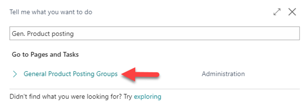 4.13 General Product Posting Groups - MindCurve
